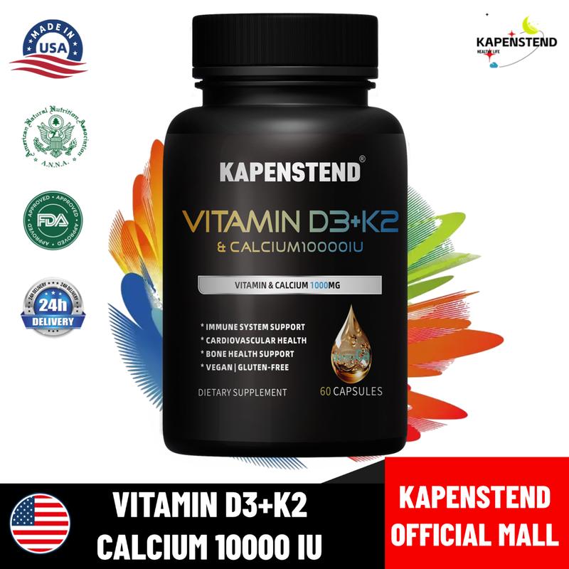 KAPENSTEND Vitamin D3 K2 10000 IU + 500MG Formula Kesehatan - Shop ...