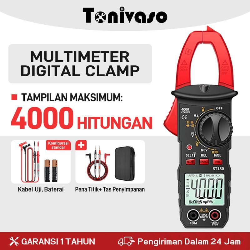 Tonivaso COD ST180 plus Digital Clamp Meter tang ampere multitester ...