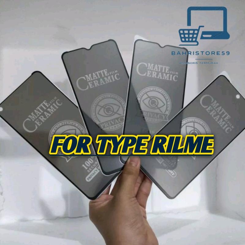 Tempered Glass Relm Ceramic Matte Privacy dari samping gelap - Shop ...