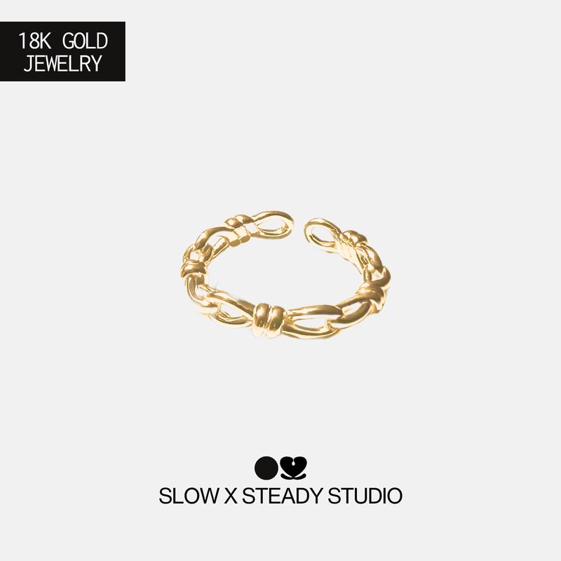 Slow x Steady | Braide Ring | 18k Gold Plated Jewelry - TikTok Shop ...