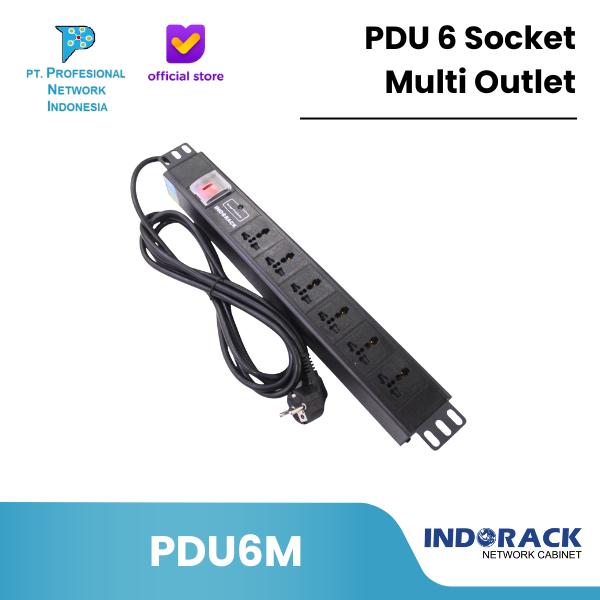 Jual PDU 6 SOCKET MULTI OUTLET PDU6M - STOP KONTAK RACK SERVER INDORACK ...