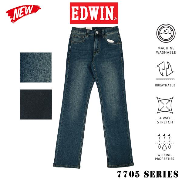 EDWIN 505 MEN'S STRETCHABLE JEANS STRAIGHT CUT-NORMAL RISE 770527 ...