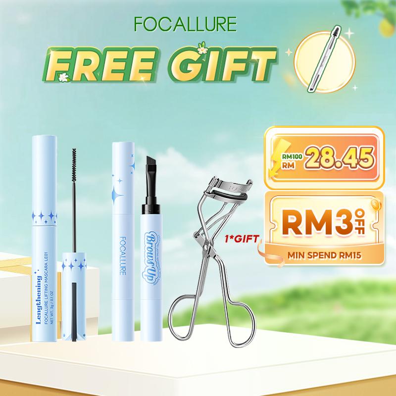 【RM3 off】FOCALLURE 2PCS Eye Makeup Set Mascara Eyeliner & Eyebrow - TikTok Shop Malaysia