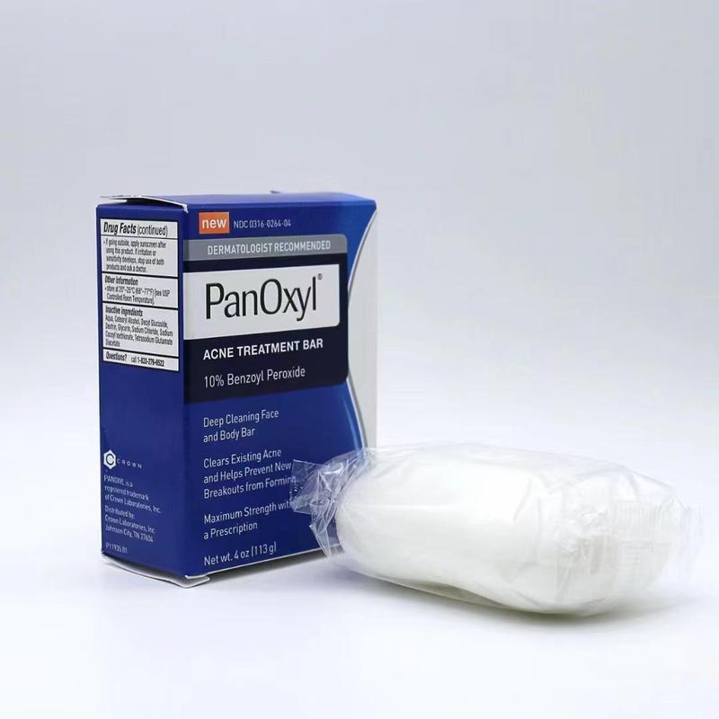 PanOxyl Acne Treatment Bar, 10% Benzoyl Peroxide Facial Skincare ...