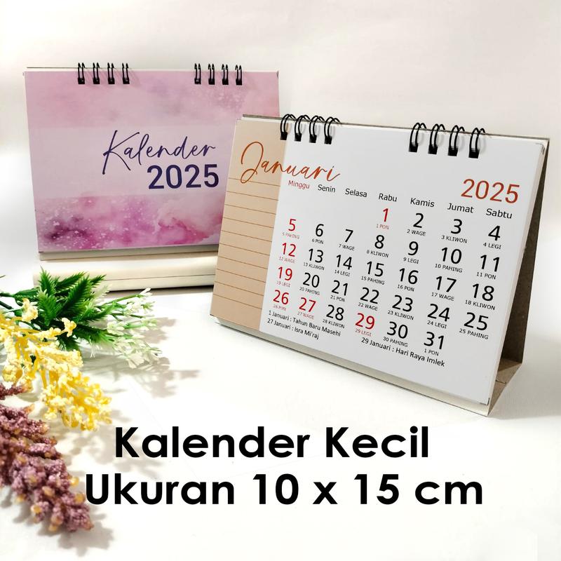 Kalender Meja Kecil 2025 mini estetik - Shop | Tokopedia