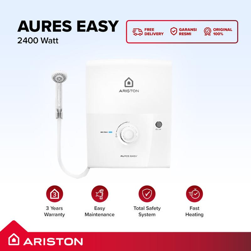 ARISTON - Instant Water Heater - New Aures Easy 2400 Watt Tanpa - Shop ...