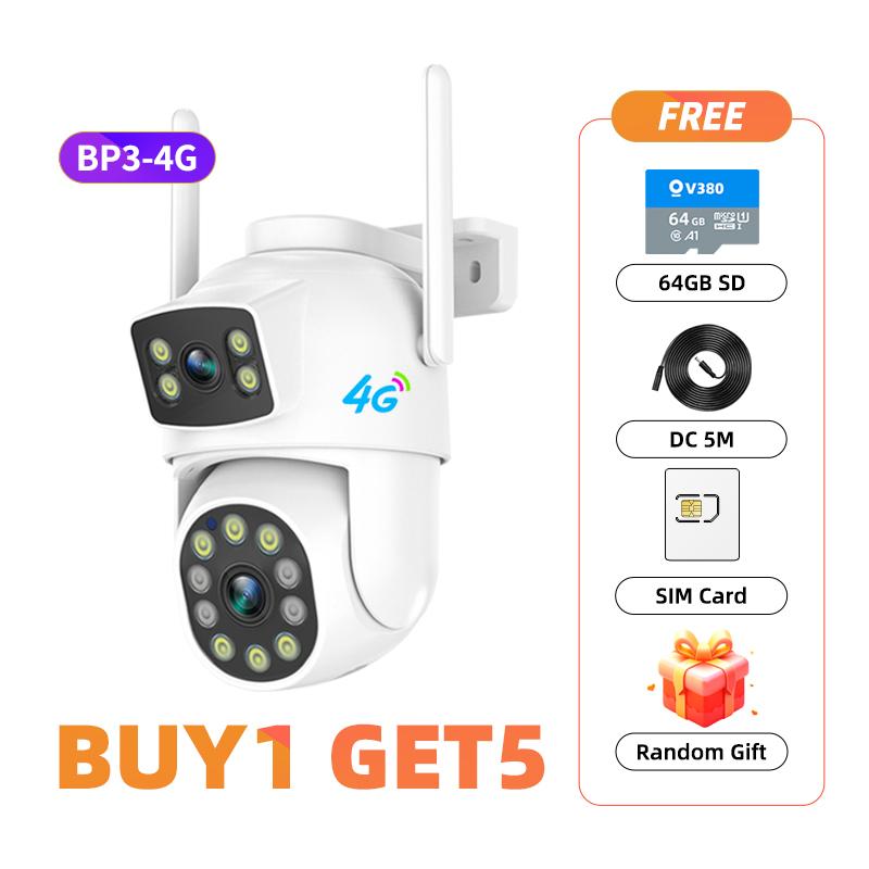 【Buy 1 Get 5】Waterproof Kalis air CCTV BP3-4G | Dual 4G wireless ...