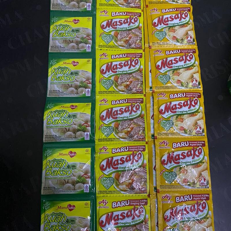 Masako dan kuah bakso bumbu serbaguna isi 12pcs seasoning - TikTok Shop ...