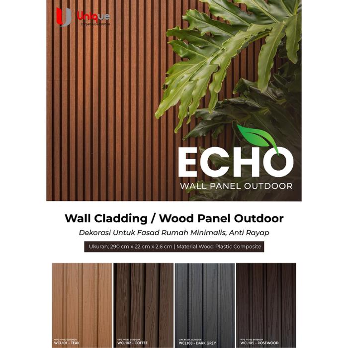 Jual Echo Wall Panel WPC Outdoor / Wall Cladding Bahan WPC / Dekorasi ...