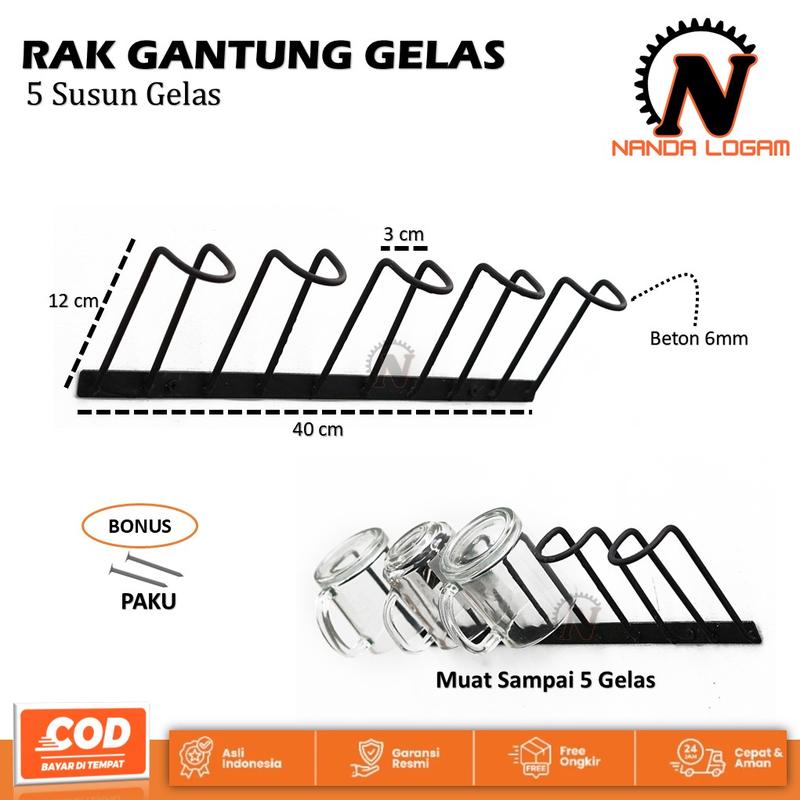 Rak Gantungan Gelas Tiris Wastafel - Tempat Peniris Gelas Wastafel ...