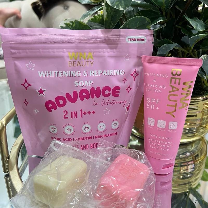 COMBO WHITENING SOAP ADVANCE 2in1 WNA + LOTION WNA - TikTok Shop Malaysia