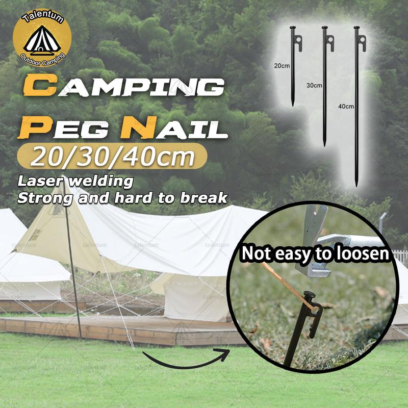 Sturdy Outdoor Camping Tent Pegs 20/30/40cm Fast Drawing Strong ...