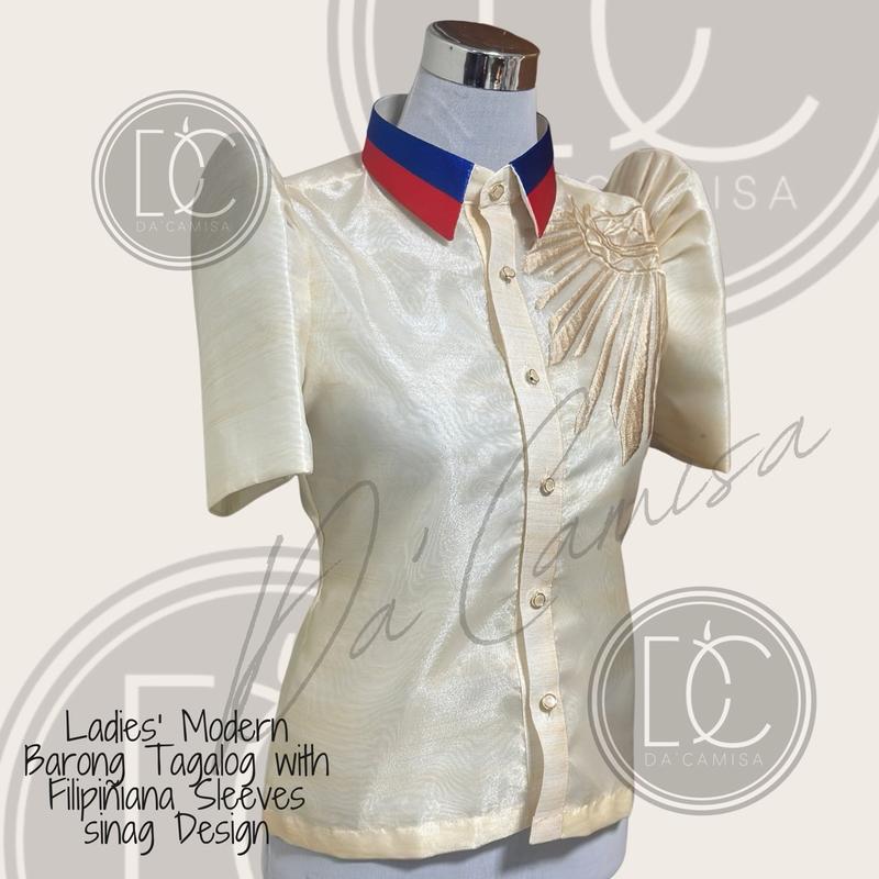 MODERN LADIES’ BARONG TAGALOG FILIPIAÑIANA/IMELDA SLEEVE WIT - TikTok ...