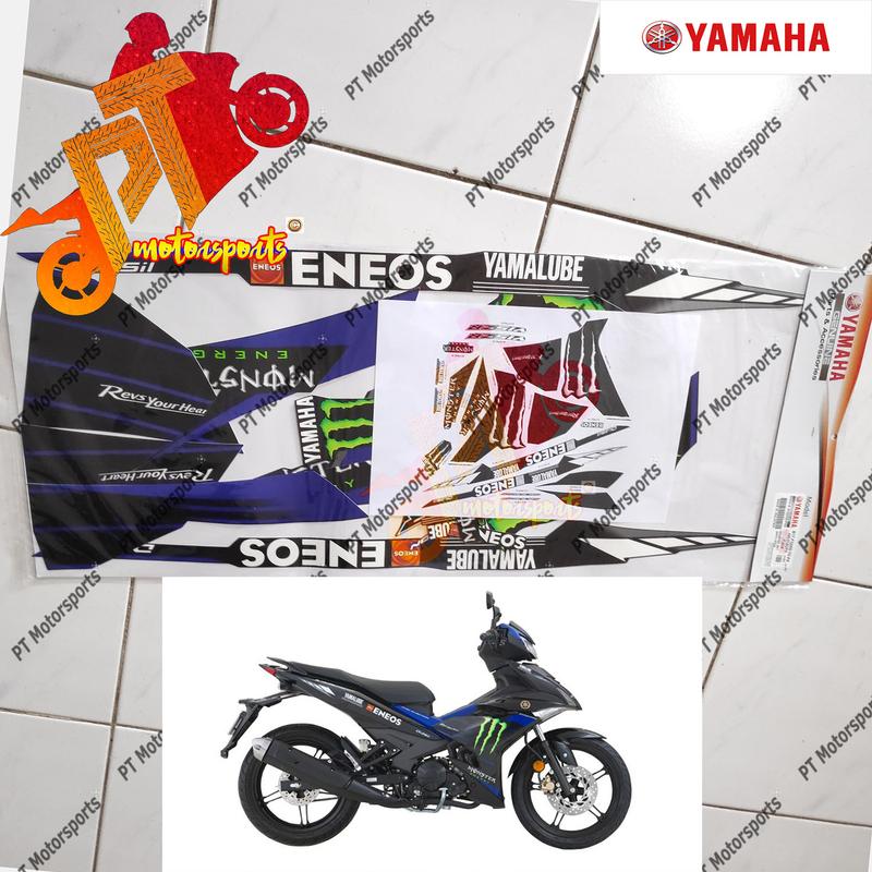 Yamaha Y15ZR Y15 V1 V2 Sticker Monster Black No 8 dan HLY Original ...
