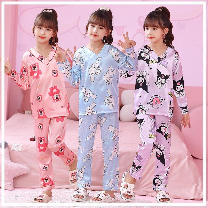 Sanrio Kuromi Pyjamas Kids baby girl clothing Melody Cinnamoroll ...