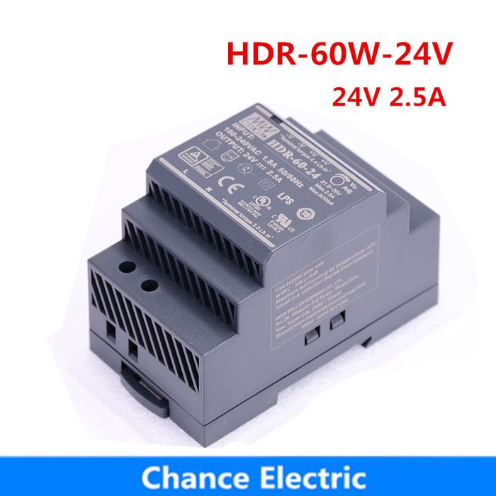 Jual Mean Well Switching Power Supply 24V 60W 2.5A Hdr-60-24 - Kota ...