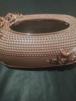 Tempat Tissue Box gold Mewah cocok untuk di meja makan mobil - Shop ...
