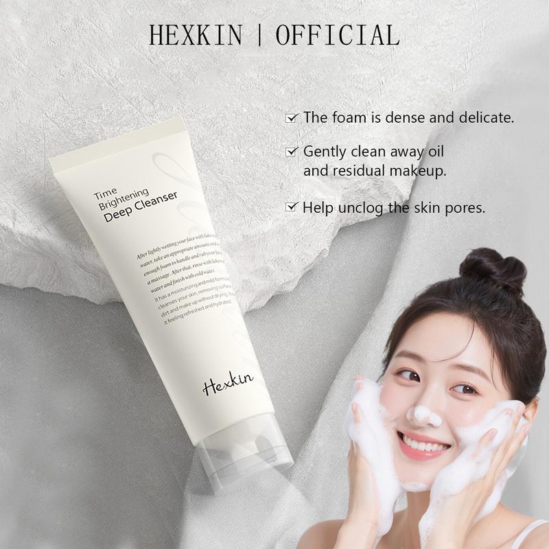 [HexKin Official] HEXKIN Time Glow Cleanser 120g,Sebum Control ...