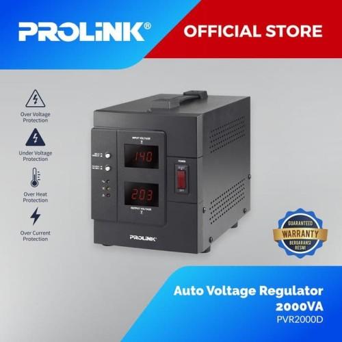 Prolink PVR2000D Auto Voltage Regulator With LCD Display Stabilizer ...