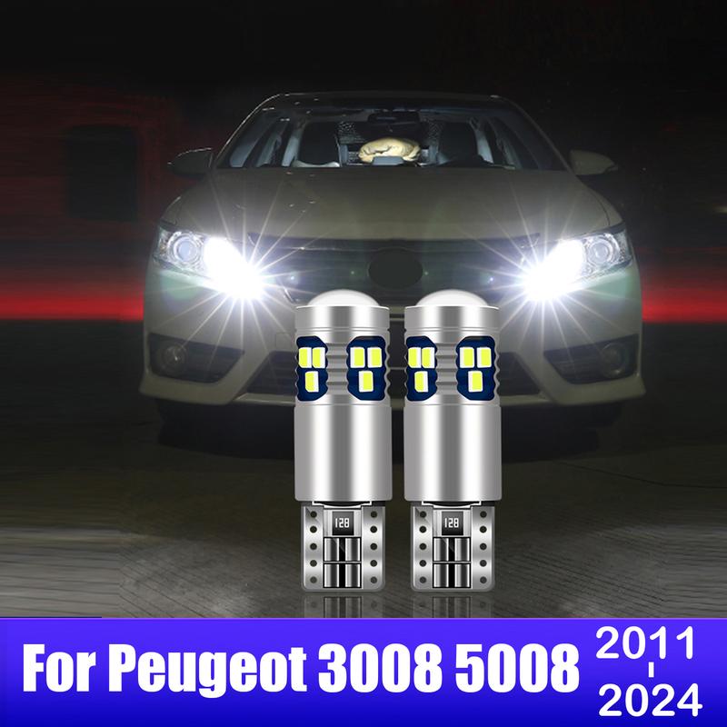 2PCS T10 W5W LED Bulbs For Peugeot 3008 5008 GT Hybrid 2011 2012 ...
