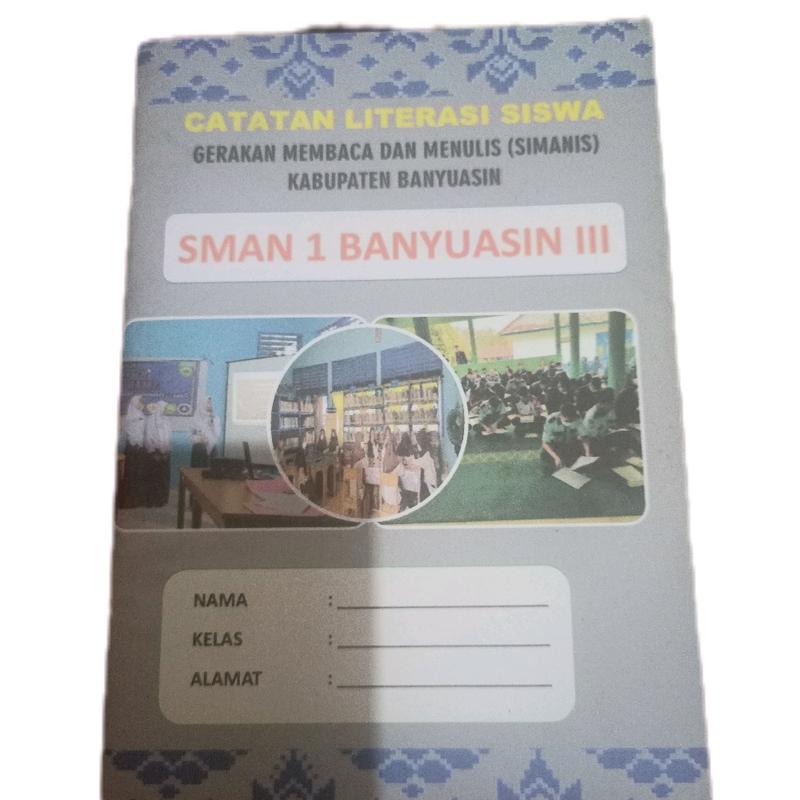 Buku CATATAN LITERASI SISWA, untuk kontrol kegiatan literasi di sekolah ...