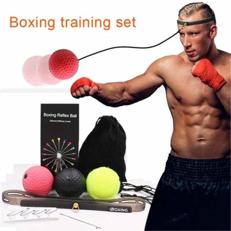 Boxing Speed Ball Head-mounted PU Punch ball MMA Sanda Training ...