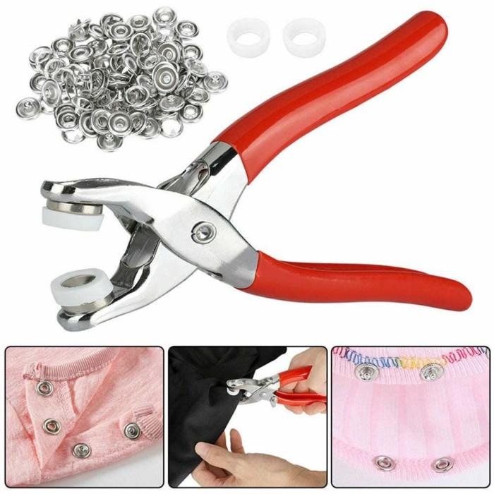 Jual Alat Pasang Kancing Jepret Snap Tang Press Cetet Jahit Set ...
