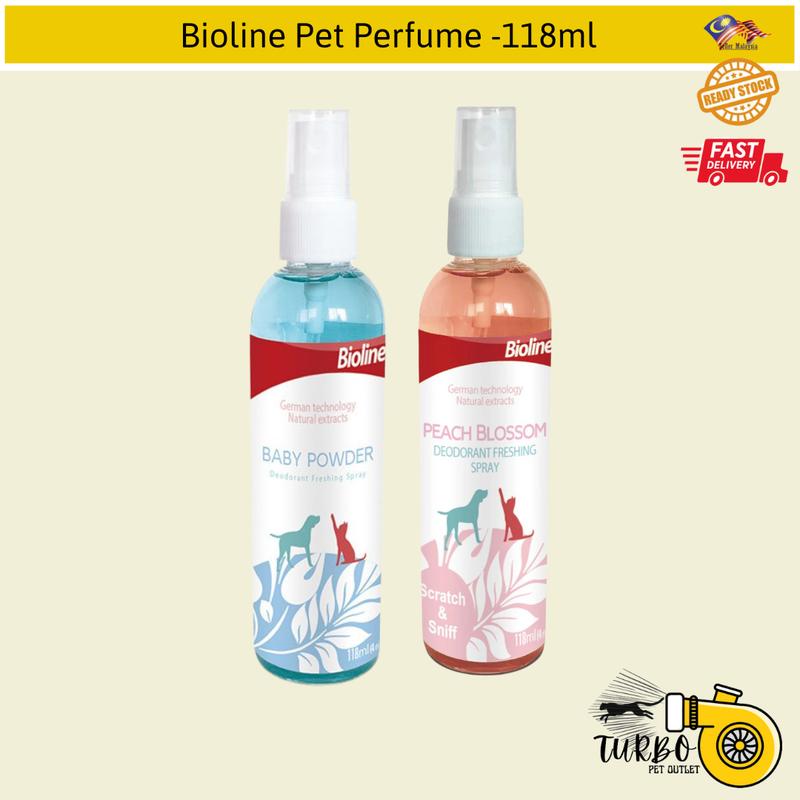 Bioline Pet Perfume Deodarant Freshing Spray Natural Extracts-118ml ...