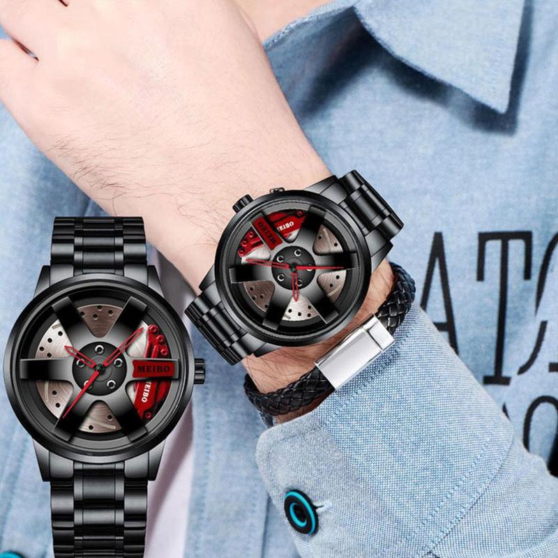 Luxury Mens Sports Waterproof Car Wheel Watches Fashion Men Business ...