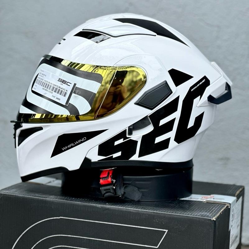 SEC Modular Helmet Whirwind Universe Pilot Dual Visor with Free ...