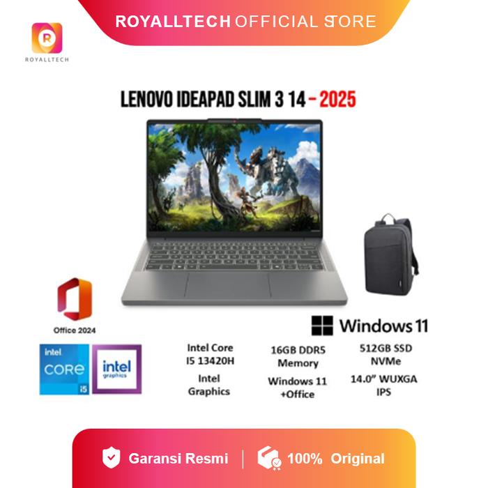 Promo Laptop LENOVO IdeaPad Slim 3 14 Intel Core i5-13420H RAM 16GB ...