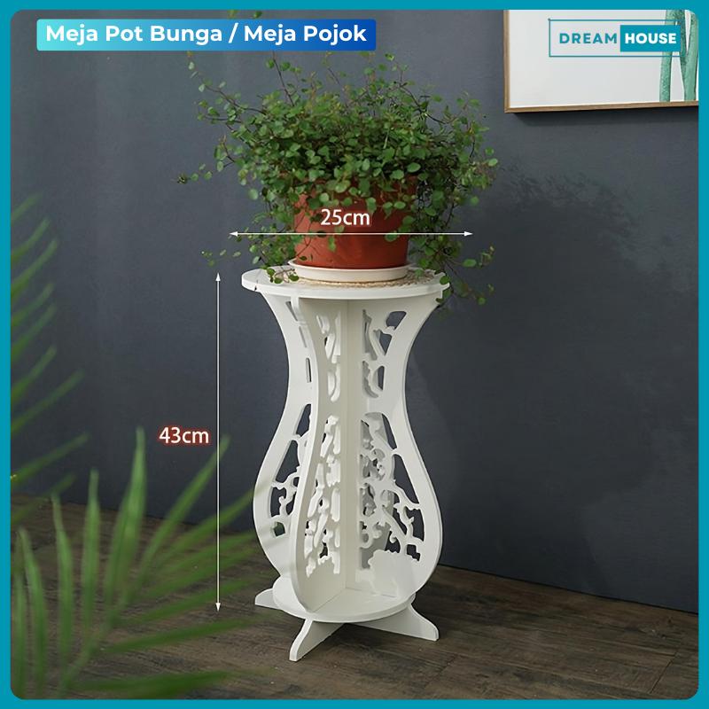 Meja Vas Bunga Meja Pot Bunga Estetik Meja Sudut Kecil Furnitur - Shop ...