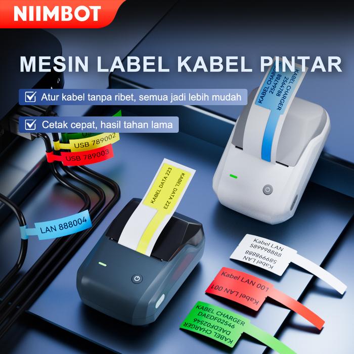Promo Niimbot B1 Label Printer Label Stiker Thermal Bluetooth Portabel ...