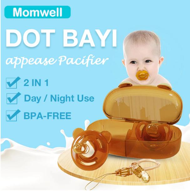 Momwell SP01 Dot Empeng Bayi Pacifier Newborn Empeng Bayi Silikon ...