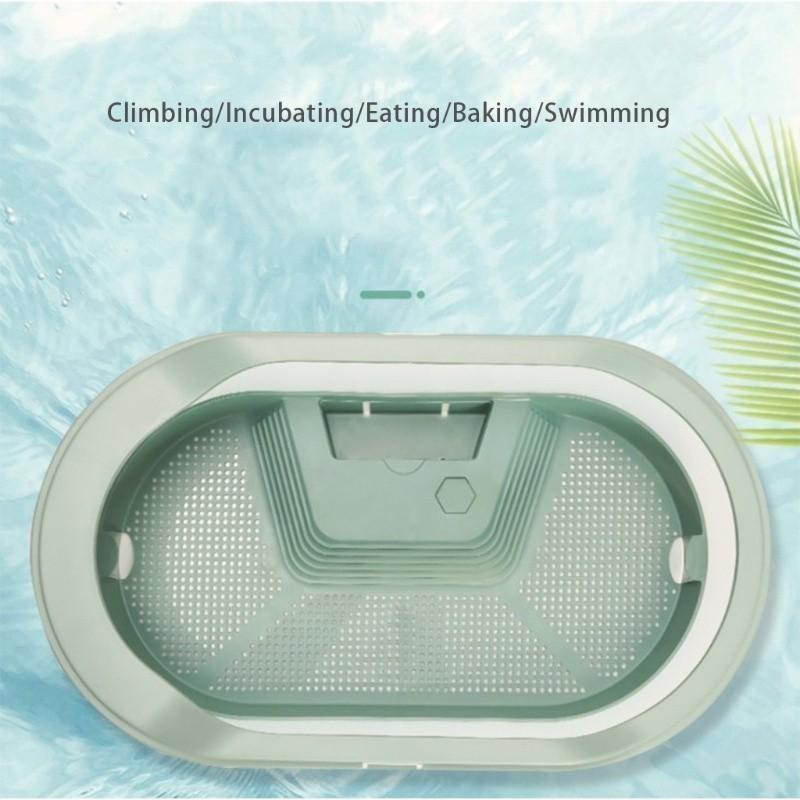 Turtle Habitat, Anti-Slip Detachable Turtles Tank Aquarium, Easy ...