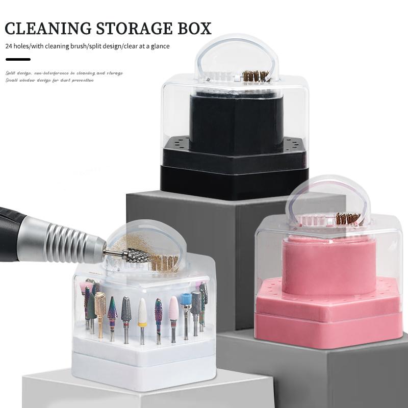 24 Hole Multifunctional 2-in-1 Grinding Head Storage Box Display ...