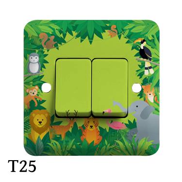 Stiker Tombol Lampu Saklar Tropical Wall Sticker Wall Decor Hiasan ...