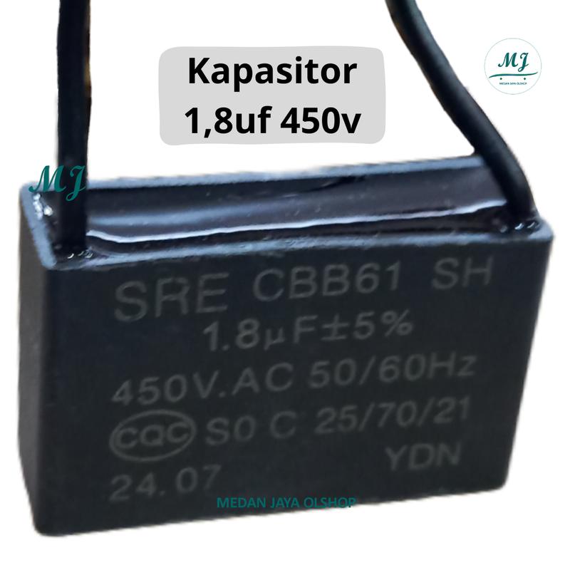 Kapasitor Kipas Angin CBB61 SH 1,2uF 1,5uF 1,8uF 2uF 2,5uF untuk - Shop | Tokopedia