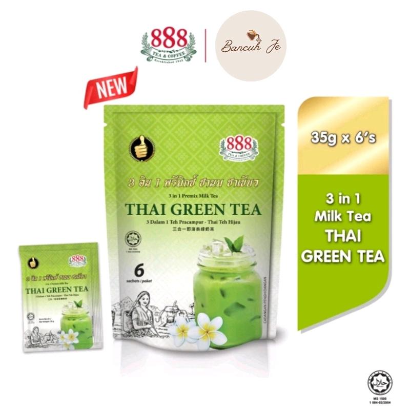 888 Teh Hijau Viral Instant Thai (35g x 6s) Thai Green Tea Boba ...