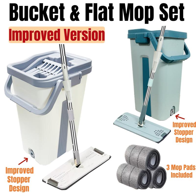Hands-free Self Cleaning Magic Flat Mop and Bucket floormop - TikTok ...