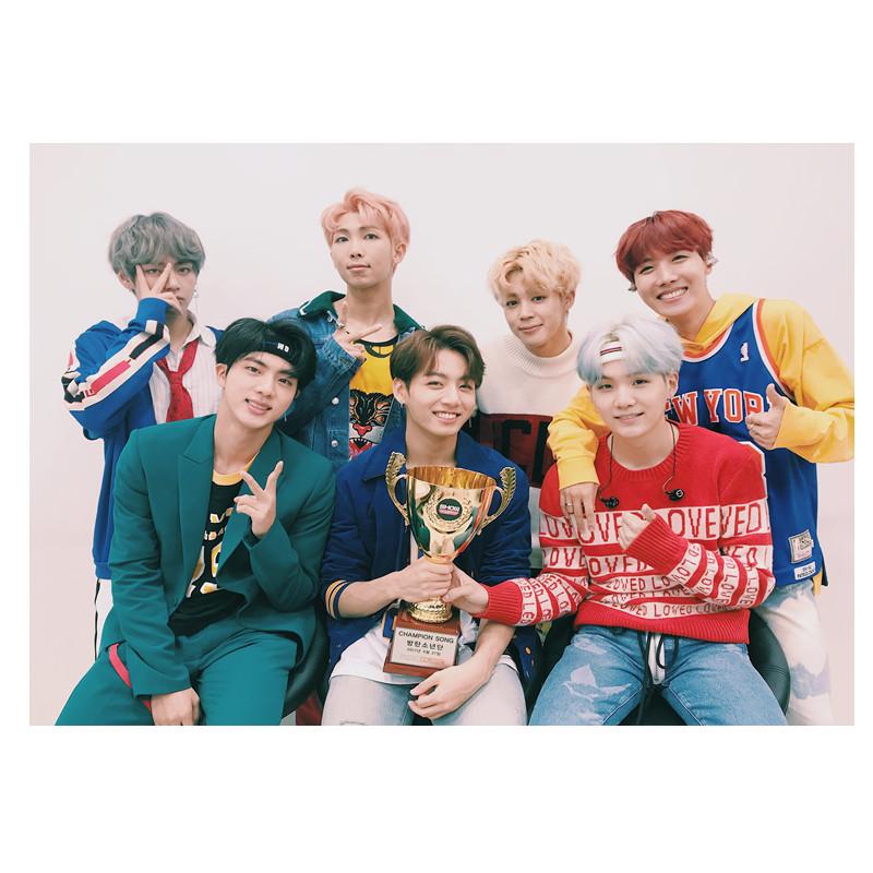 BTS A4 poster wallpaper decor living room bar decoration sticker ...