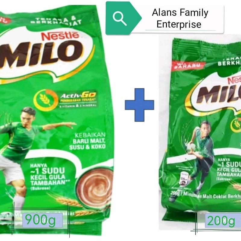 Kombinasi Nestle Milo 900g + 200g - Minuman Coklat Berkualitas - TikTok ...