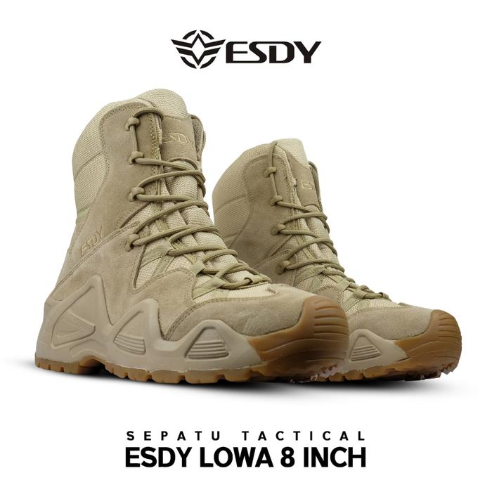 Promo Sepatu Tactical Esdy PDL 8 Inch Sepatu Militer Polpp Bahan Kulit ...