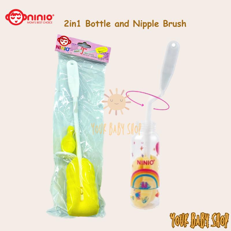 Sikat Botol Sponge Ninio Pembersih Botol Dan Dot Busa Rotary - Shop ...