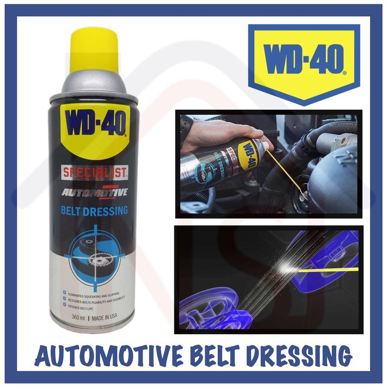 WD40 Specialist Automotive Belt Dressing 360ml / WD-40 Belt Dressing ...