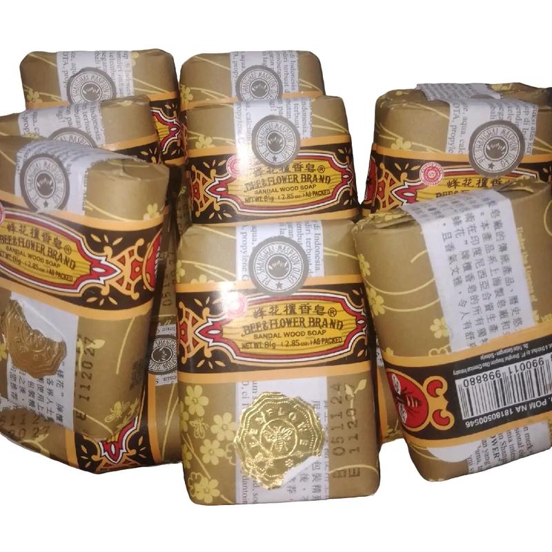 Paket isi 6 Sabun Mandi Tawon Bee Flower 81 gram Sandal wood - Shop ...