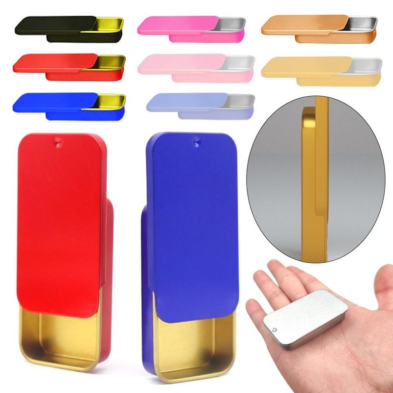 Mini Multi Color Tin Box Hand-held Feeder Push Pull Ointment - TikTok ...