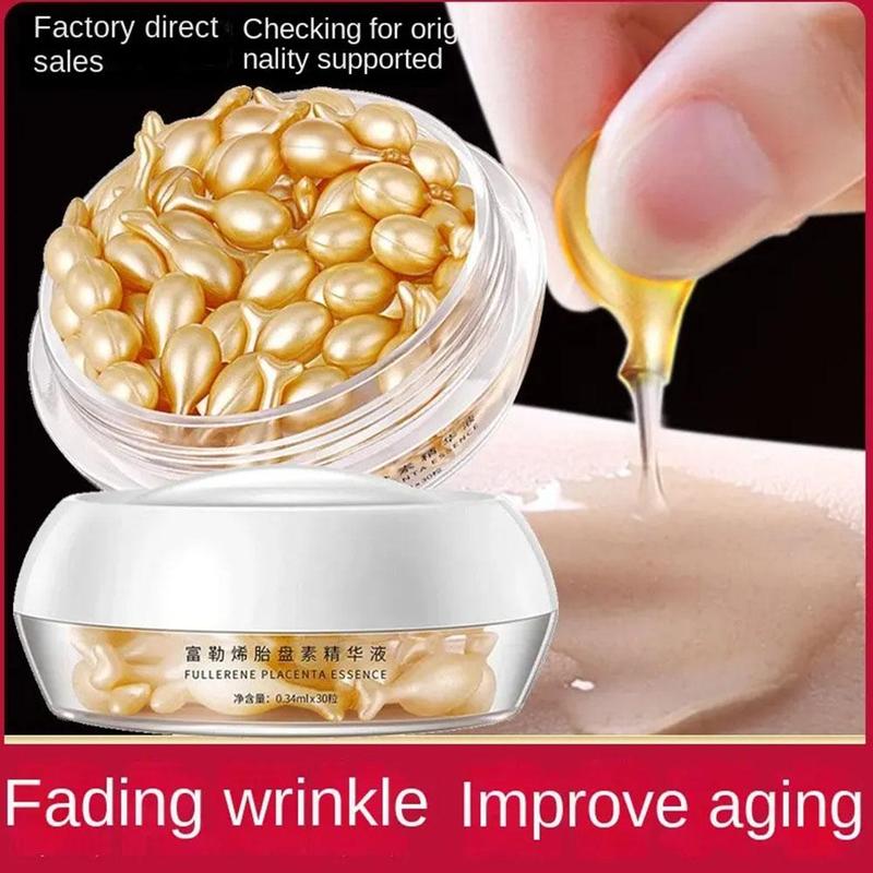 Serum muka vitamin, 30 biji / kotak, Plasenta Hydra, pelembap, - TikTok ...