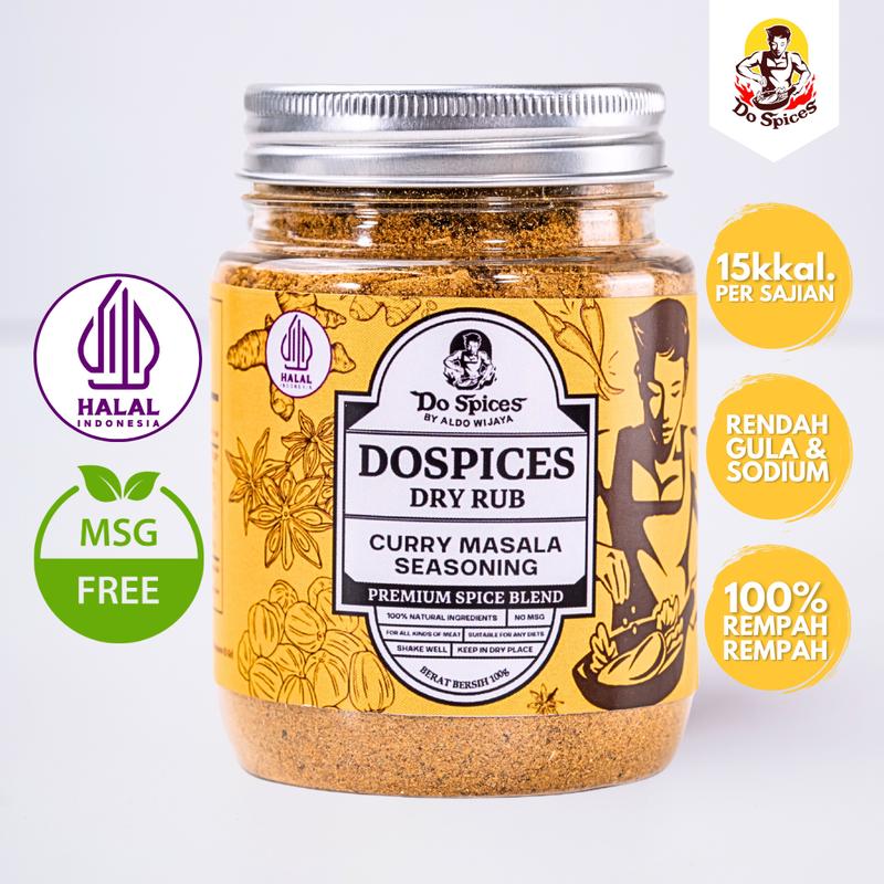 Dospices Healthy Dry Rub [Curry Masala seasoning] Bumbu marinasi rendah ...
