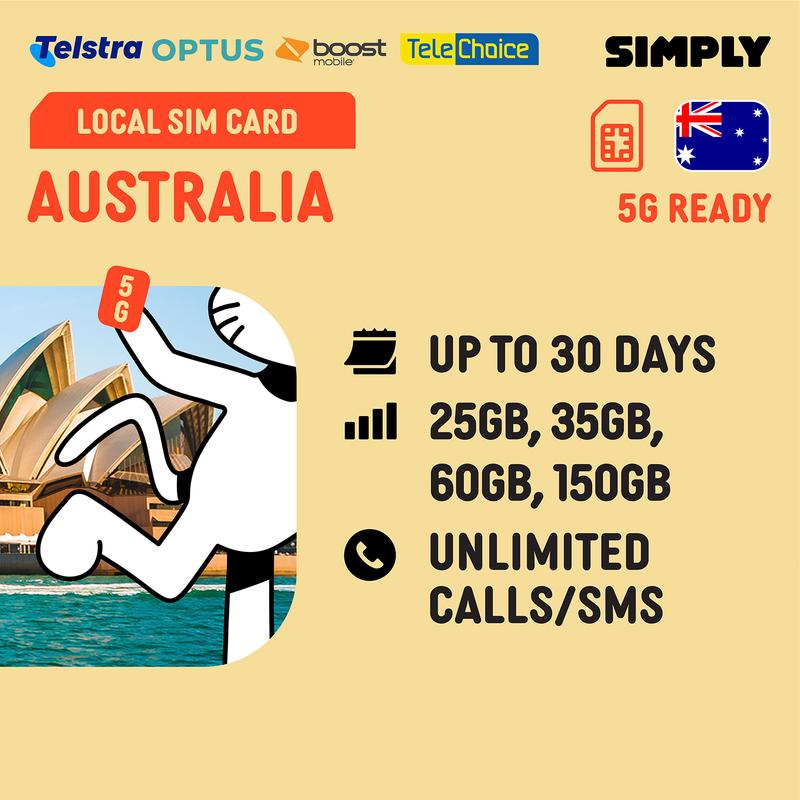 SIMPLY Australia 14-30 Days | 25GB/35GB/60GB/150GB + Unlimited - TikTok ...